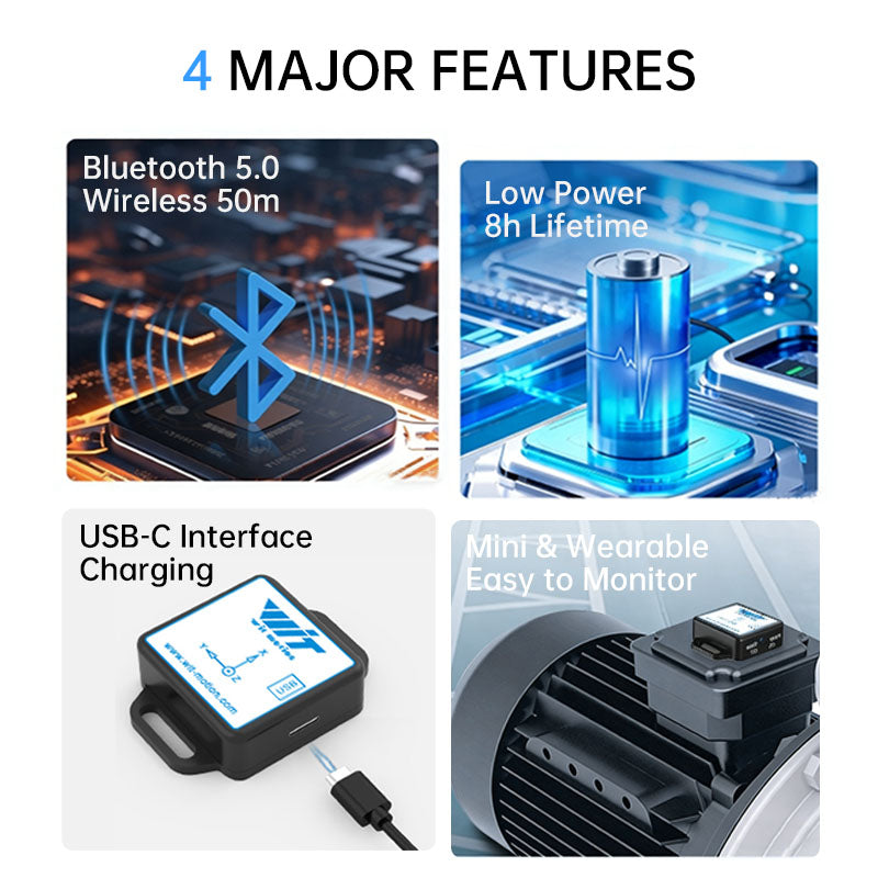 Vibration sensor Bluetooth 5.0, smart vibration module arduino